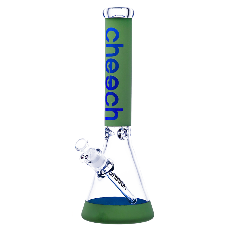 16" 7mm Cheech Matte Logo Beaker Bong (CH-122) – SmokeTime