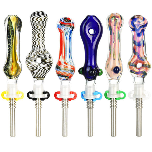 5" - 6" Dab Straw Titanium Tip - 10mm / Assorted Options Only (PP3186 ...
