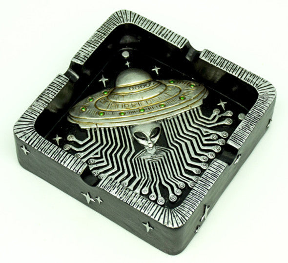 Ashtray - 4.5" Alien Ship Circuit – SmokeTime