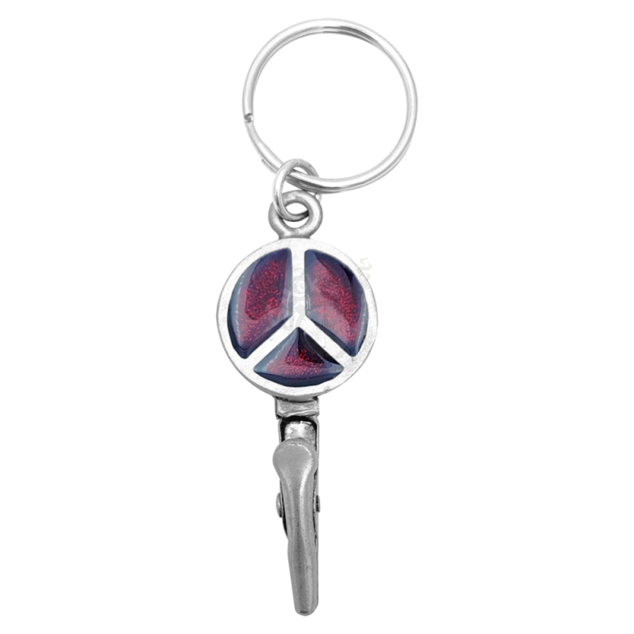 Keychain Peace Sign Roach Clip – SmokeTime
