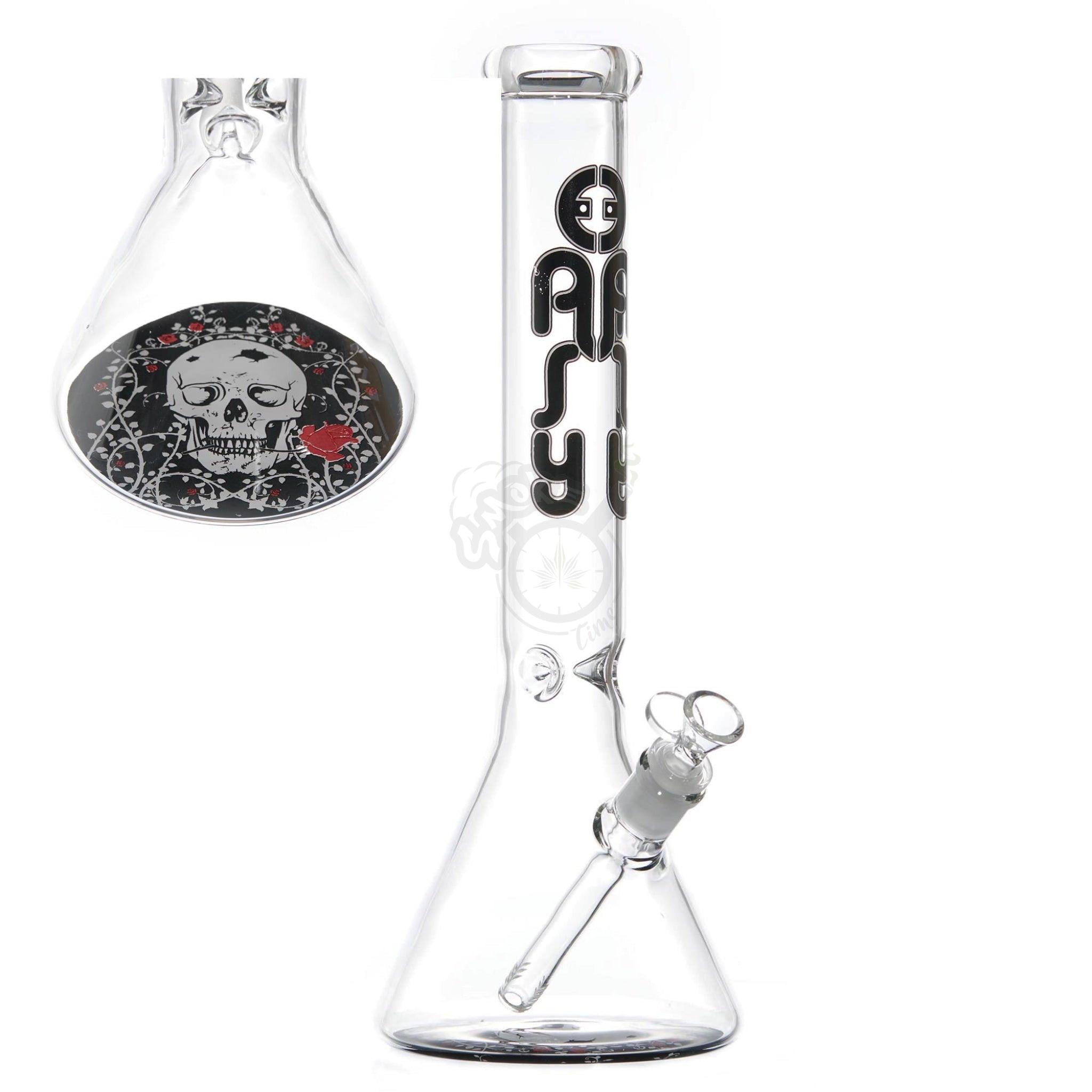 Skull & Roses Beaker Bong – SmokeTime