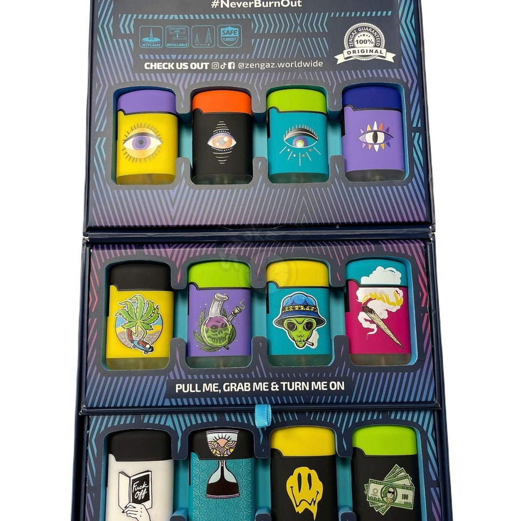 Zengaz Mega Jet Rubberized Lighters (Assorted) (ZL-3) – SmokeTime